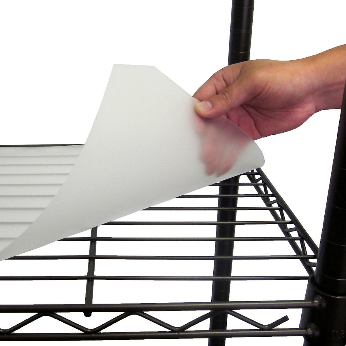 TRINITY 48" x 18" Shelf Liner (4 Pack), Frosted Clear