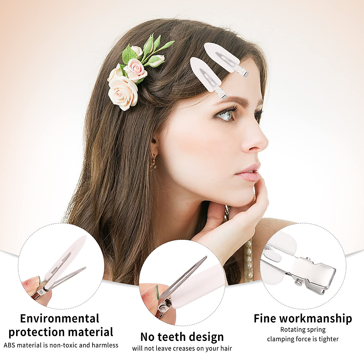 CGBARBER Spa Headbands for Washing Face, Wash Spa Yoga Sports Shower Head Band Terry Towel Cloth Hair Band for Skin Care, Makeup Removal Wrist Washband Hairpin Set (White)