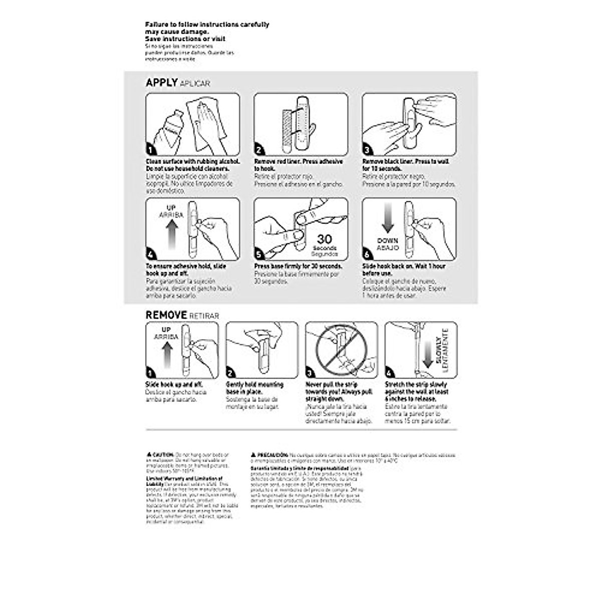 Command Jumbo Hook with Strips 17004ES- White, Pack of 1 with A Prep Pad for Fast and Easy Application