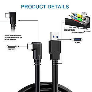 VakiReyy 10FT Link Cable for Oculus Quest 2, Link Cable for Quest 2 High Speed Data Transfer Charging Cable USB 3.0 to USB C Cable Charger for Oculus Quest 2 Accessories VR Headset Gaming to PC