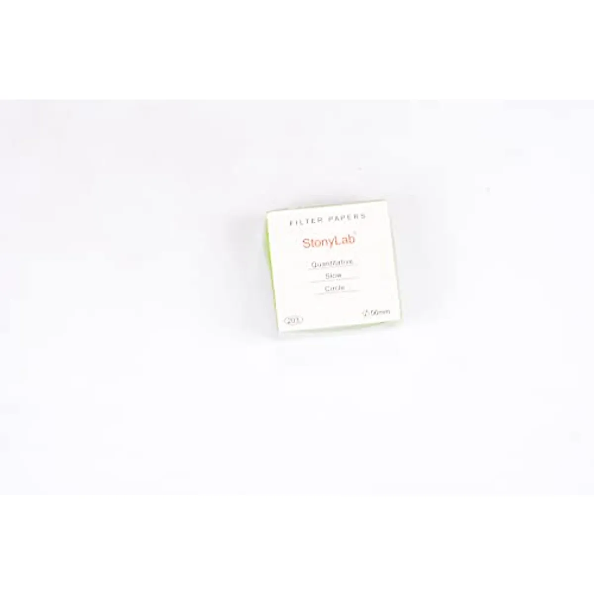 stonylab Quantitative Filter Paper, 100 Pack Slow Flow Rate Cellulose Filter Paper Circles with 10 Micron Particle Retention, 56 mm Diameter