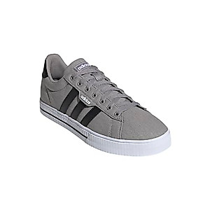 adidas Men's Daily 3.0 Skate Shoe, Dove Grey/Core Black/Cloud White, 10.5