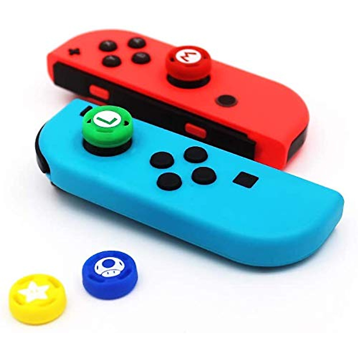 4Pcs Silicone Joystick Thumb Stick Grip Cover for Nintendo Switch Joy-Con Controller/Switch OLED/Switch Lite Limited Edition