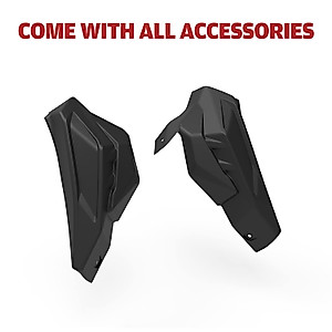 HAKA TOUGH Rear Cage Trim Plastic Cover for 2017-2022 Can Am Maverick X3 / X3 Max, C Pillar Protection Shield Guard Plate Accessories Replace OEM # 705010335,705010336 (LH & RH)