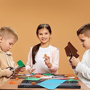 Leriton 10 Pcs A5 Paper Cutter Replacement Blades Paper Cutting Replacement Blades Paper Trimmer Blade Scrapbook Paper Trimmer Blades Refill for A5 Paper Trimmer (Orange)