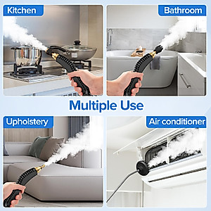 AUXCO 2500W Steam Cleaner, High Pressure Steamer for Cleaning, Portable Handheld Steam Cleaners for Home Use, Steamer for Car Detailing, Steam Cleaner for Upholstery, Kitchen, Bathroom, Grout and Tile