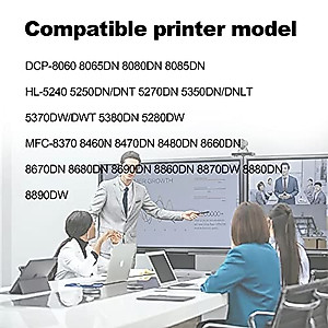 LKKJ 1 Pack TN-580 High Yield Toner Cartridge Compatible TN580 Black Toner Cartridge Replacement for Brother HL-5240 5370DW/DWT 5380DN 5270DN 5350DN DCP-8060 MFC-8480DN Printer Toner.