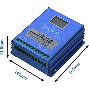LiuSj JUnSt 10000W Wind Solar Hybrid System MPPT Charge Controller,12V/24V/48V with Dump Load Wind Turbine Generator Solar Panel Auto Regulator,48v