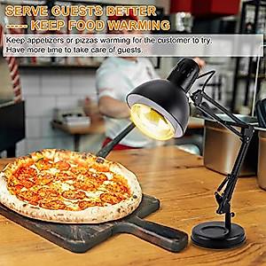 YMJOINMX Food Heat Lamp Temp. Adjustable with 250w Bulb for Food Home Kitchen Food Heating Lamp Warmer