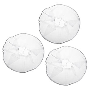 MECCANIXITY Electric Fan Dust Cover 16 Inch Washable Dustproof Guard Mesh Net for Protection, White Pack of 3