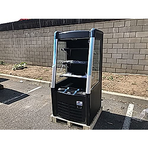 Commercial Refrigerator Open Air Merchandiser Slope 28" Air Curtain Multideck Open Chiller Refrigerated Grab Showcase Merchandiser Coffe Shop NSF Display Cooler -BLF-706