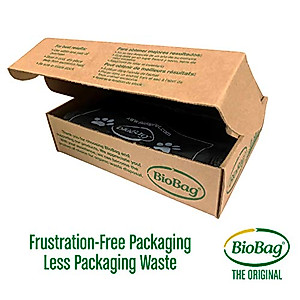 BioBag Premium Pet Waste Bags, Standard Size, 200 Count, Great For All Dog Breeds, Fits in Standard Park Dispensers