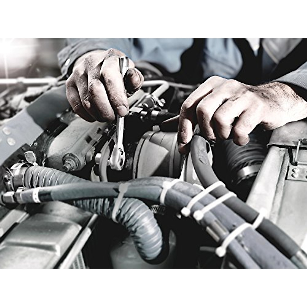 Wera 05004018001 8100 SA 8 Zyklop Metal Ratchet Set with Switch Lever, 1/4" Drive, Metric, 28 Pieces