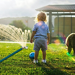 SYOOY 360 Degree Metal Spot Sprinkler,Small Sprinkler Garden Sprinklers for Small Areas Lawn Sprinklers for Yard Circle Pattern Sprinkler with Gentle Water Flow Garden Watering Coverage Up to 30ft