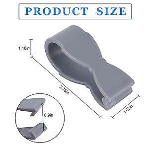 Towel Clips for Kitchen (6Pcs), Keeps Towel from Falling, for Kitchen，Oven Handle, Dishwasher Handle, Bathroom Towel Rack,Quilt Holder Anti-Clamping Fixing Non-Slip Clip (Grey)