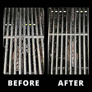 Grill Rescue BBQ Replaceable Scraper Cleaning Head, Bristle Free - Durable and Unique Scraper Tools for Cast Iron or Stainless-Steel Grates, Barbecue Cleaner (Grill Brush with Scraper)