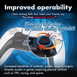 OniAim Precision Rings Orange Demon AIM Assist Motion Control Accessories for PS5, PS4, Xbox series, PC Gamepads, Switch Pro Controller & Scuf Controller Made in Japan (6 rings) (Assorted 3-Level)