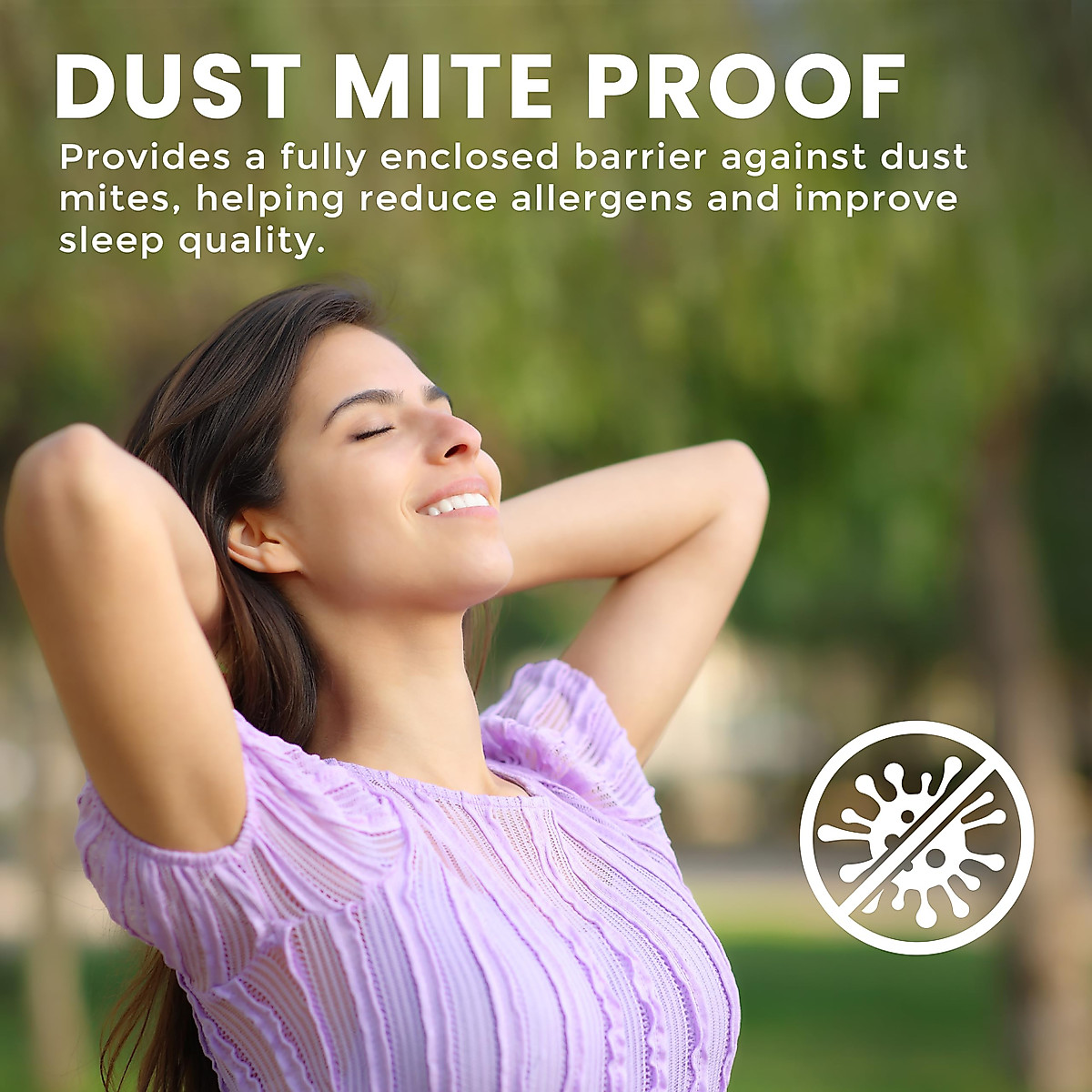 Utopia Bedding Premium Waterproof Bed Bug Mattress Cover, Queen Zippered Mattress Protector, 8 Inches Deep, Dust Mite Proof 6-Sided Mattress Encasement for Bed