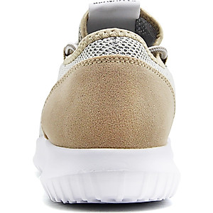 CAMVAVSR Men's Athletic Shoes Fashion Lightweight Breathable Mesh Soft Sole Easy Wear Running Sneakers for Men Gold Size 10 Barefoot Cross Shoes Bike Bicycle Shoe Flat Shoes