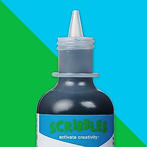 Scribbles 1oz 3D Fabric Paint, Shiny Black