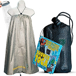 Shower Toga – Wearable Shower Garment, Privacy RV & Camping Shower, Surf Poncho, Shower Tent, or Portable Changing Room, Camping, Pool, & Outdoor Shower, Standard Size