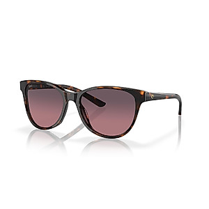 Costa Woman Sunglasses Tortoise Frame, Rose Gradient Lenses, 57MM