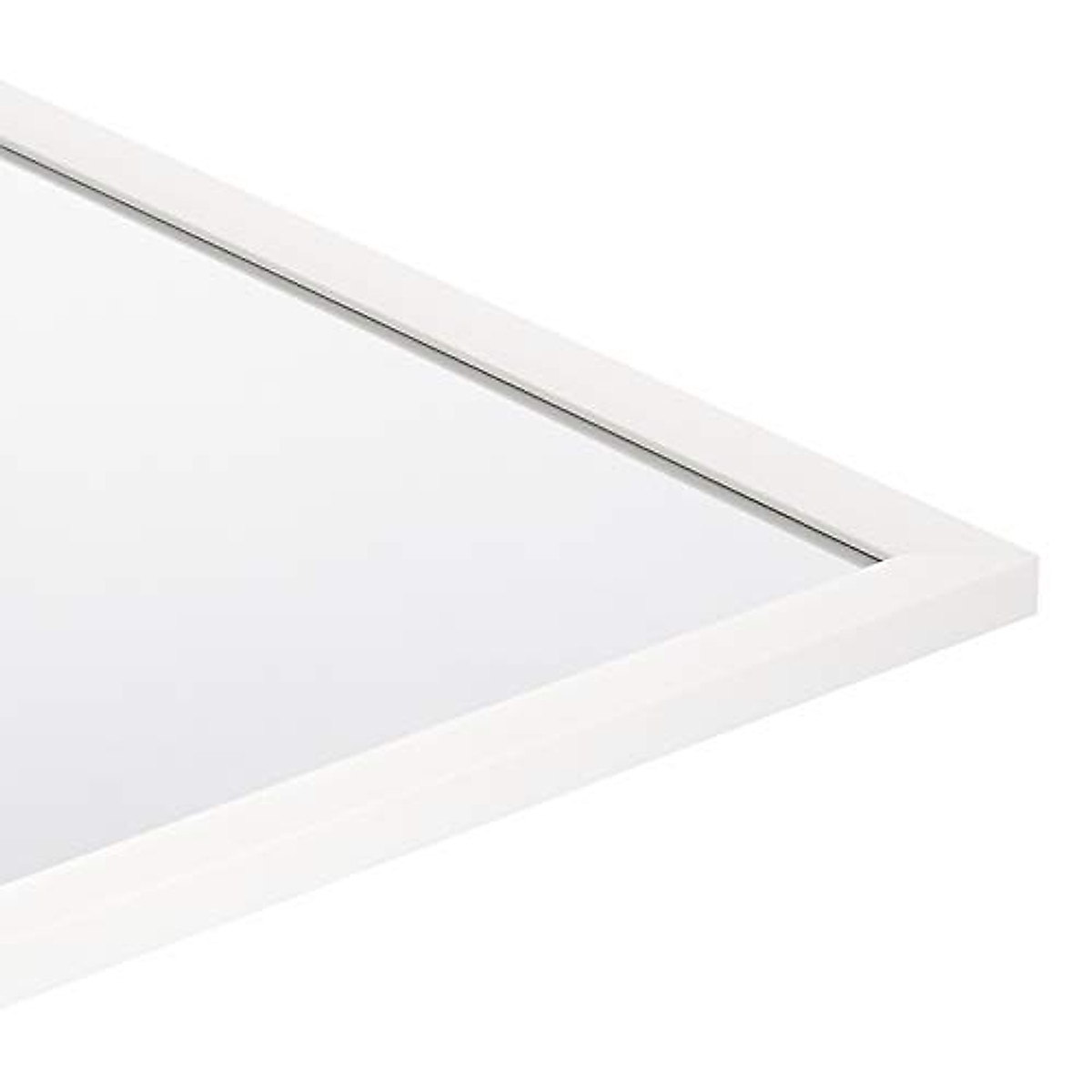 Amazon Basics Rectangular Wall Mount Mirror 24" x 36", Standard Trim, White