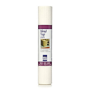 Magic Cover Vinyl Top Contact Liner for Drawer, Shelf and Arts and Craft Projects - White - 12''x5'