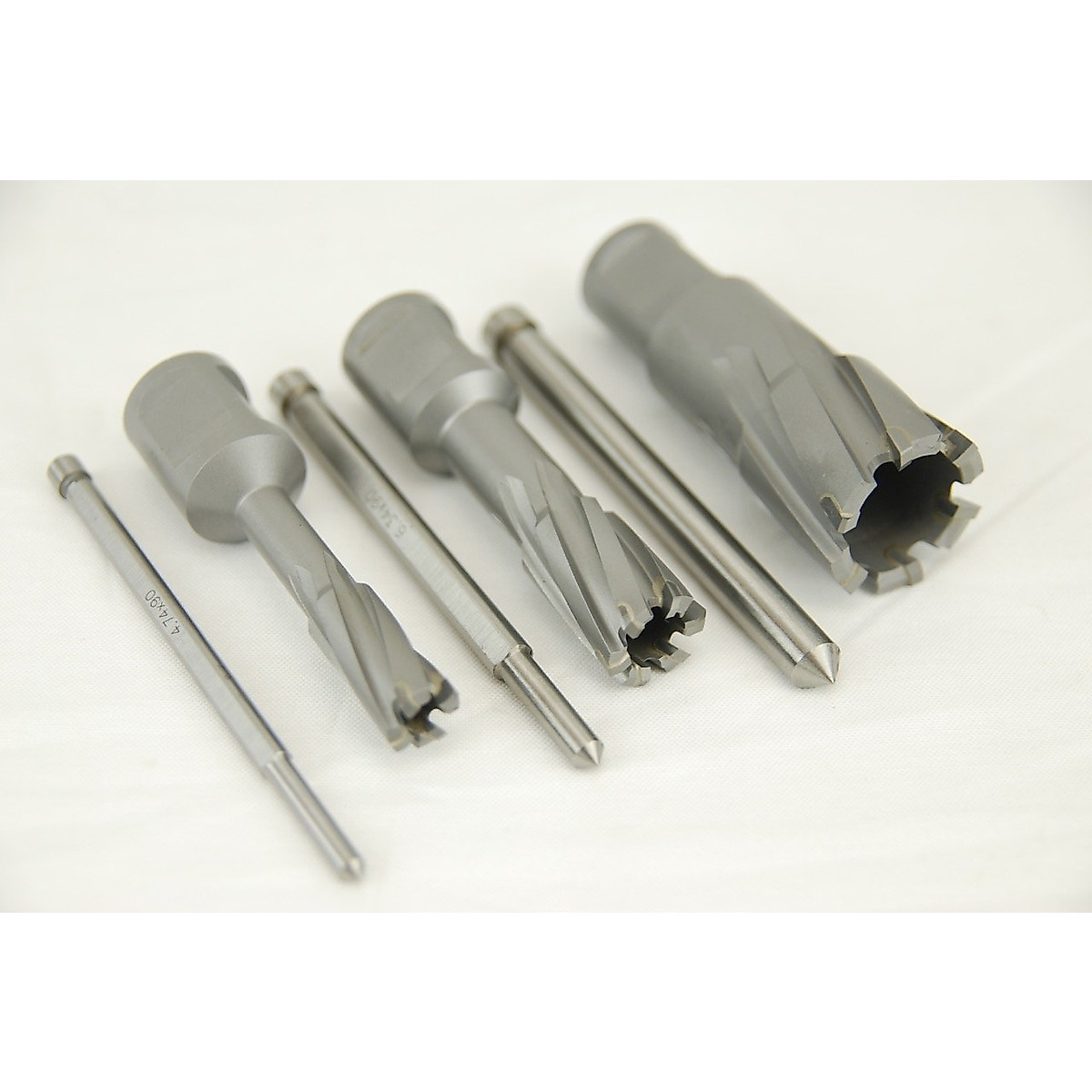 BLUEROCK 13 Piece 1-3/8" Depth Tungsten Carbide Tip (TCT) Annular Cutter Set of 11 for Magnetic Drill