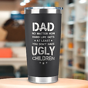 KATLADIZ Gifts for Dad from Daughter Son - Dad Gifts from Daughter - Fathers Day Presents, Happy Birthday Gifts for Dad, Dad Birthday Gift - Father Gifts, Presents for Dad - 20 Oz Tumbler