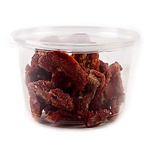 16oz Plastic Deli Food Storage Containers with Lids 200 Count - Round Containers Perfect for Food Storage, Portion Control, Meal Prep, Organization, Liquids, Travel, Home