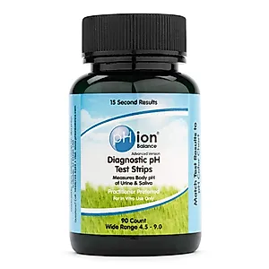 PHion Balance Diagnostic Ph Test Strips, 4.5 - 9.0 ph Range, 90-Count