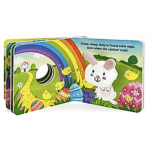 Hippity, Hoppity, Little Bunny - Finger Puppet Board Book for Easter Basket Gifts or Stuffer Ages 0-3