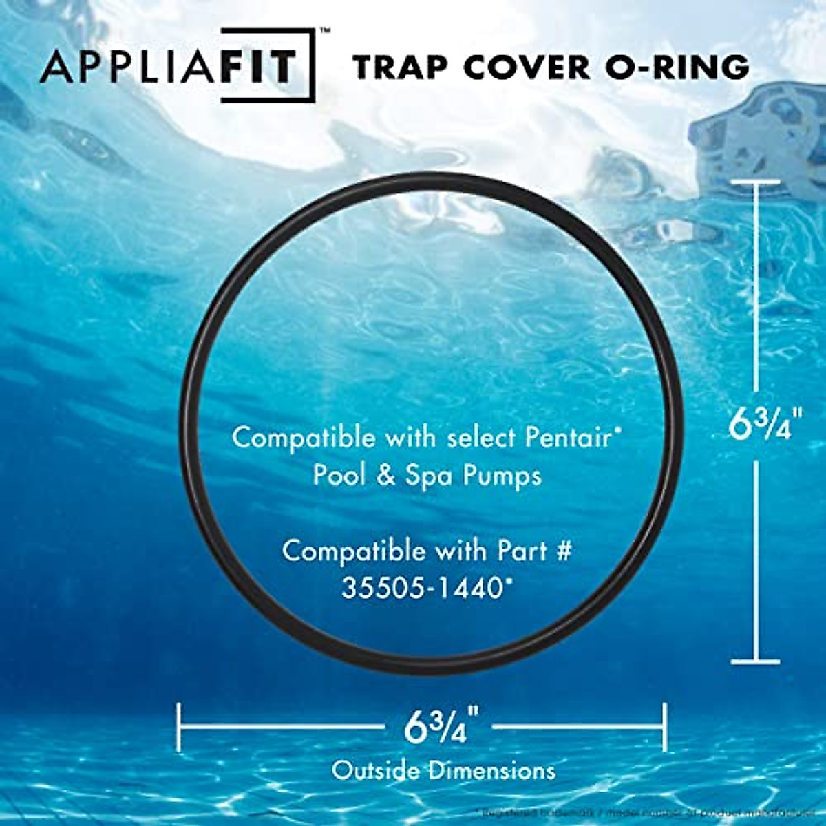 AppliaFit Trap Cover O-Ring Compatible with Pentair Sta-Rite 35505-1440 for Select Pool and Spa Pumps (3-Pack)