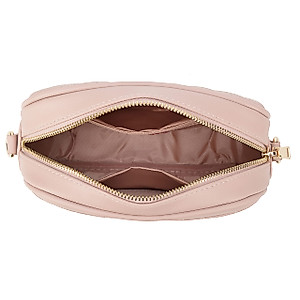 lola mae Quilted Crossbody Bag, Trendy Design Shoulder Purse (Blush light)