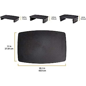 Amazon Basics Adjustable Computer Monitor Riser Desk Stand
