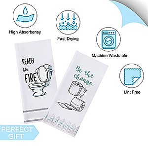 LXOMILL Funny Hand Towels, Funny Bathroom Towel Decor, Decorative Hand Towels for Bathroom, House Warming Gifts for Women