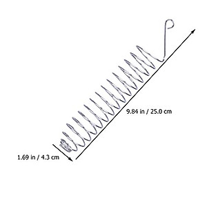 Balacoo Parrot Food Holder Stainless Steel Parrot Foraging Toy Bird Hanging Food Basket for Birds Food Fruits Basket Millet Feeding Device