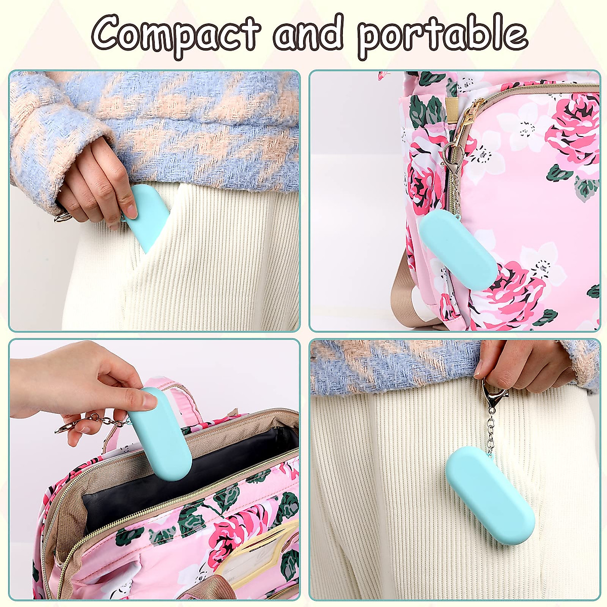 4 Set Reusable Straws Silicone Drinking Straws with Cleaning Brush and Case Portable Reusable Straws for Cold or Hot Drinks Picnic Party Travel Outdoors