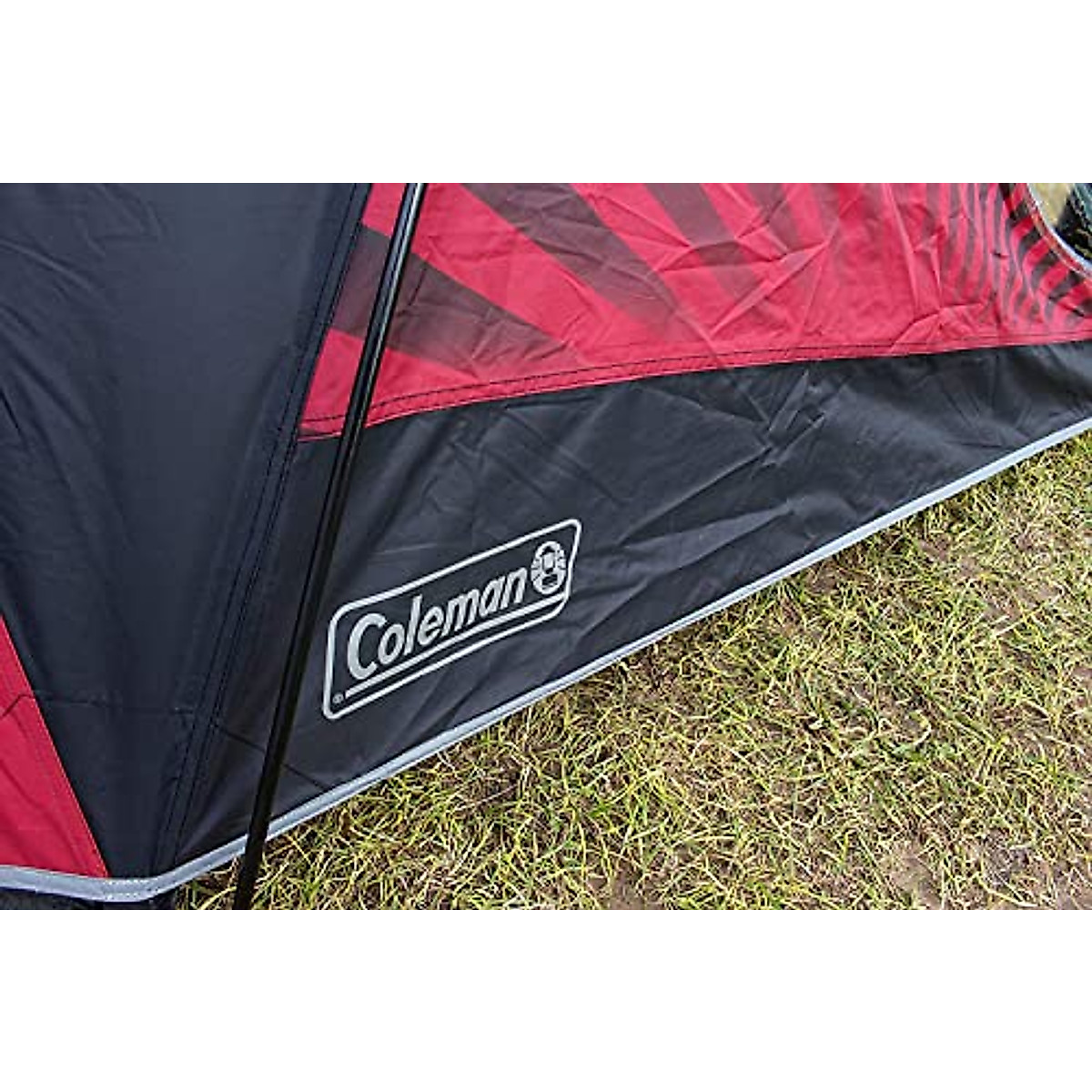 Coleman Tent The Blackout 4, 4 Man Tent with Blackout Bedroom Technology, Festival Essential, Family Dome Tent, 100% Waterproof 4 Person Camping Tent with Sewn in groundsheet