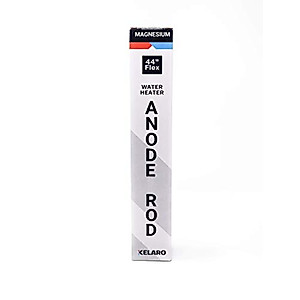 Magnesium Water Heater Anode Rod (44 inch Flexible) 3/4" NPT Thread for Rheem, Reliance, Richmond, Kenmore, GE by Kelaro