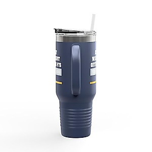 Chief Warrant Officer 4's Travel Mug: Insulated Stainless Steel Tumbler with Handle and Straw, Military Gift (40oz)