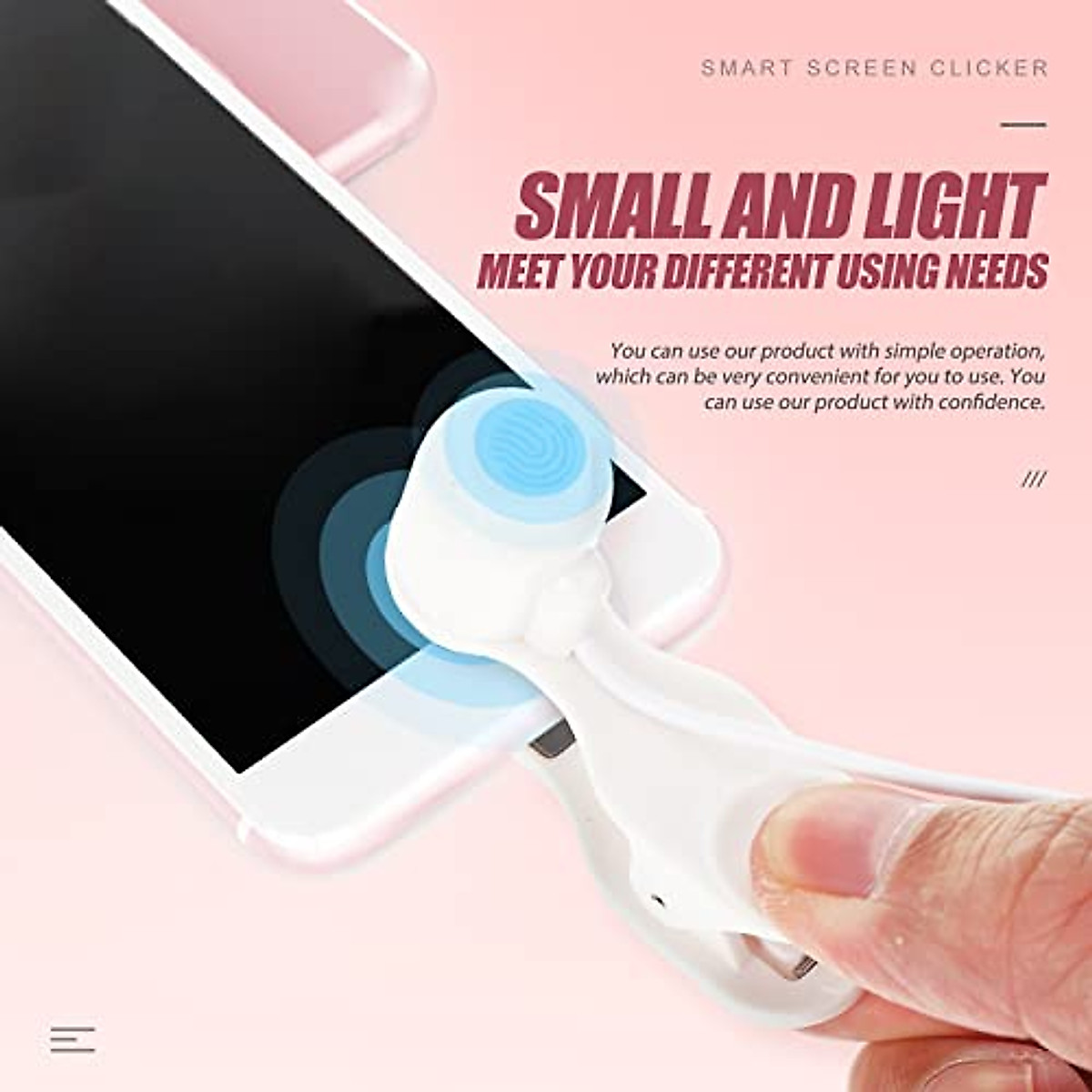 balacoo Screen clicker USB Phone clicker Broadcasting clicker Adjustable Keyboard Stand Computer Holder Live Broadcasts auto clicker for Tablet Screen Clip Holder Screen Click Supply Wired