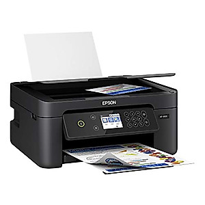 Epson Expression Home XP-4105 Wireless All-in-One Color Inkjet Printer, Black - Print Copy Scan - 10.0 ppm, 5760 x 1440 dpi, 2.4" LCD, Auto 2-Sided Printing, Voice Activated, DAODYANG Printer_Cable