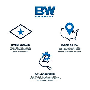 B&W Trailer Hitches Turnoverball Gooseneck Hitch - GNRK1319 - Compatible with 2019-2022 Ram 1500 Trucks (Excludes Ram 1500 Classic & Ram TRX)