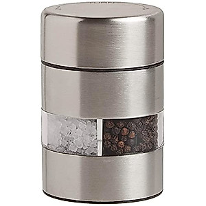 Olde Thompson Since 1944 Olde Thompson 4" Stainless Steel Pepper Salt Mill 2-in-1 Combo-5080-00, 4-inch, Silver