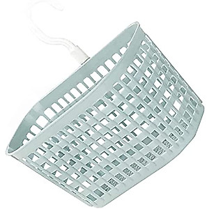 U-K Reusable Plastic Hanging Shower Caddy Kitchen Bathroom Storage Basket with Rotatable Hook Durable & Professional
