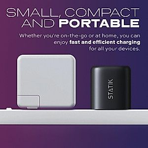 STATIK 100W GaN Charger Super Fast Charger Block USB C - 3 Ports Wall Charger Block Type C Plug Adapter, High-Speed Power Compatible with MacBook Pro Air, iPhone, Samsung, Laptop Chargers & adapters