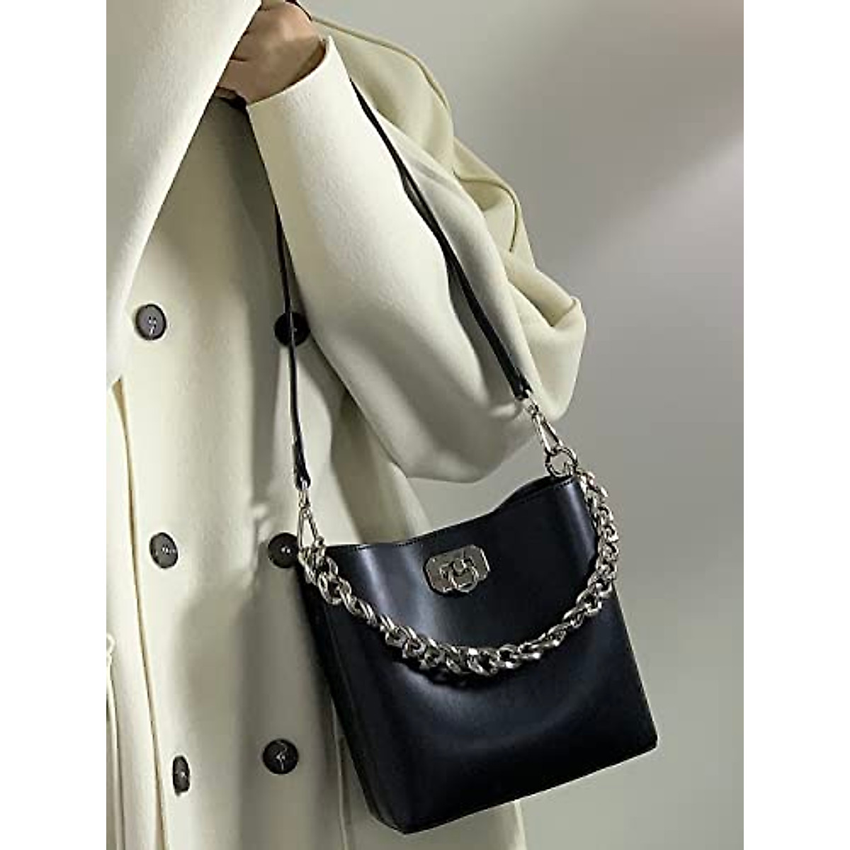 UUCOMOO Purses for Women Vegan Leather Bucket Bag Women's Crossbody Handbags for Women Shoulder Bag Tote Bag