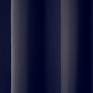 Exclusive Home Cabana Solid Indoor/Outdoor Light Filtering Grommet Top Curtain Panel Pair, 54"x63", Navy